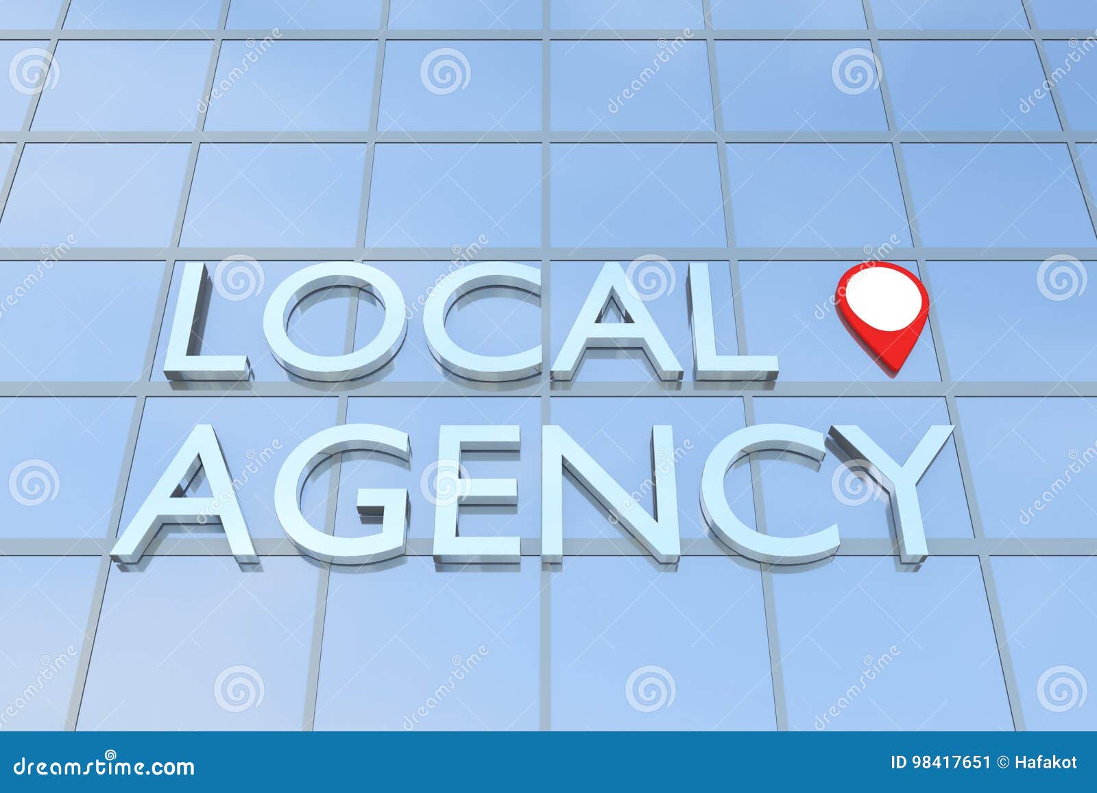 Local Agency concept stock illustration. Illustration of market - 98417651