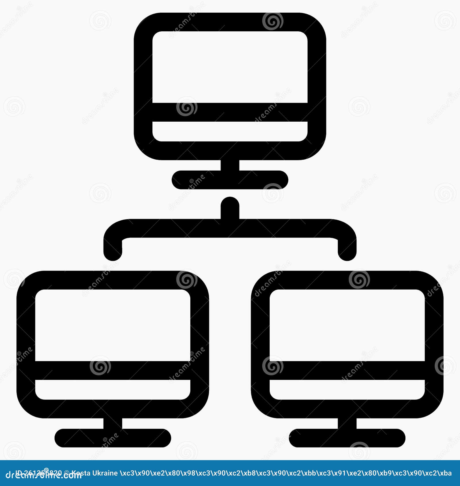 Local area network icon stock vector. Illustration of concept - 261356820