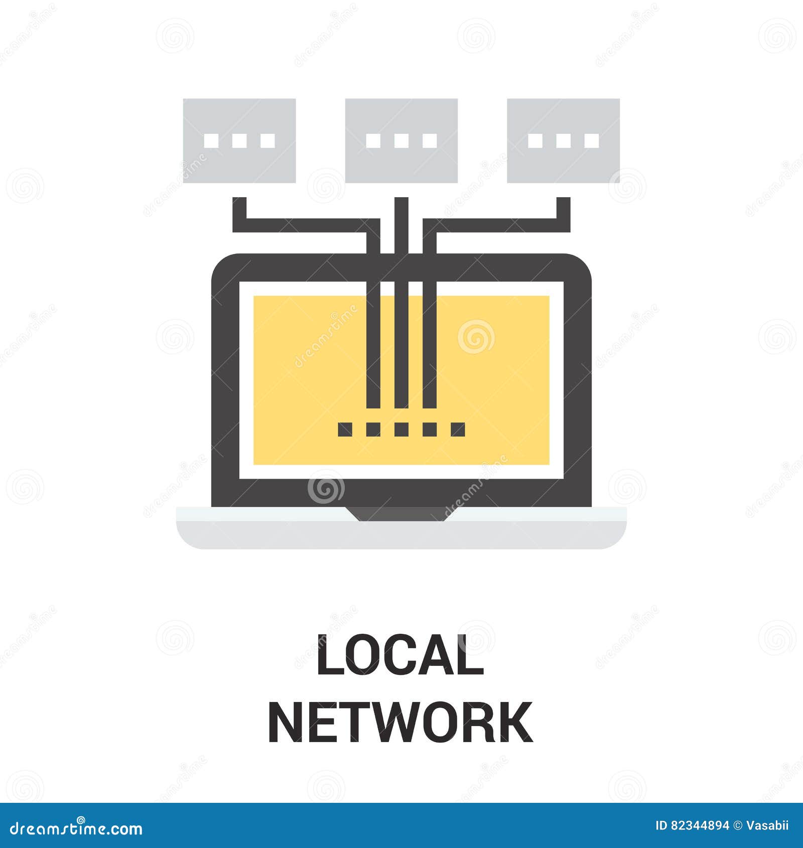 Local area network stock vector. Illustration of isolated - 82344894