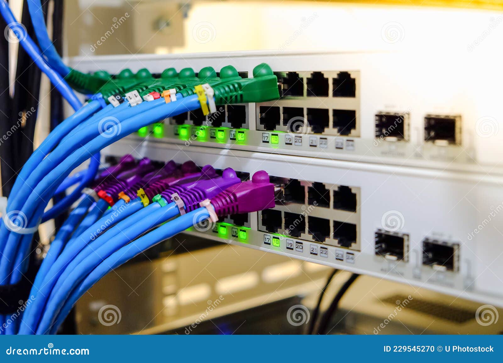 Local area network servers stock photo. Image of pattern - 229545270