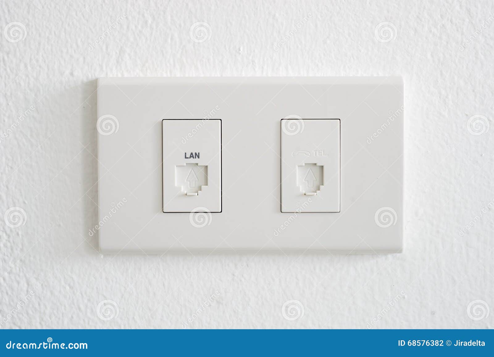 Local Area Network Socket on the Wall Stock Photo - Image of wall ...