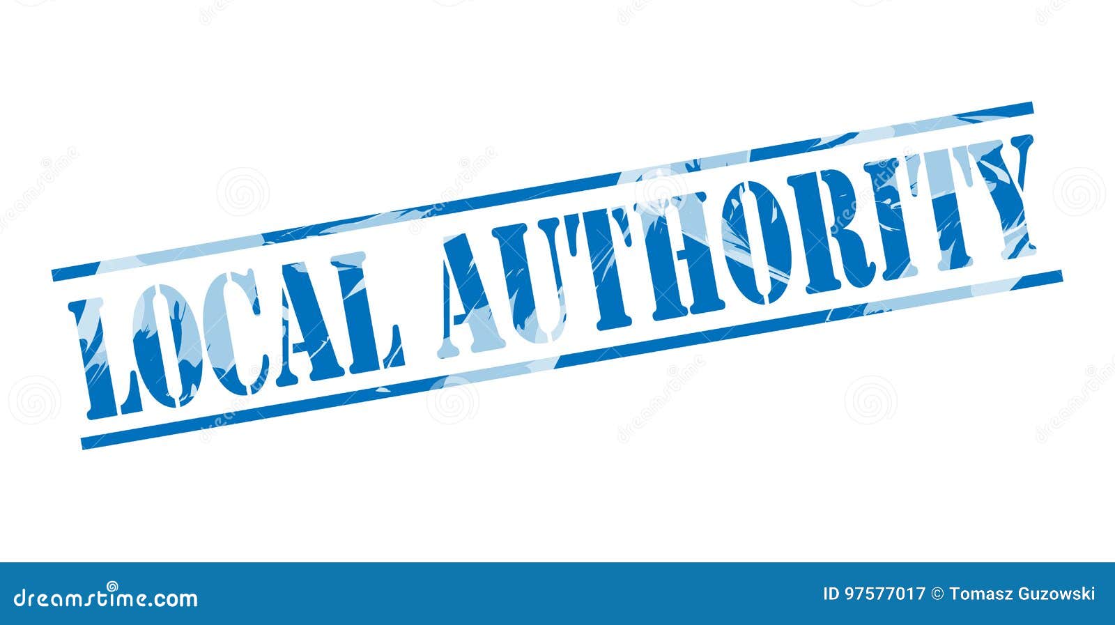 Local authority blue stamp stock illustration. Illustration of grungy ...