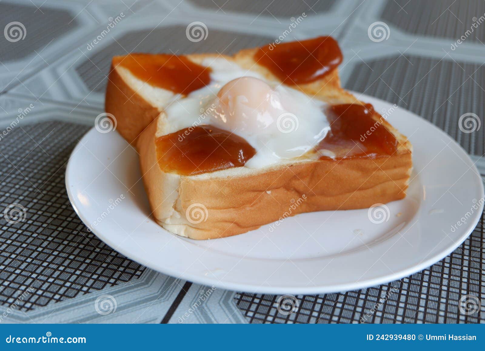 Local bread with egg stock photo. Image of dinner, homemade - 242939480