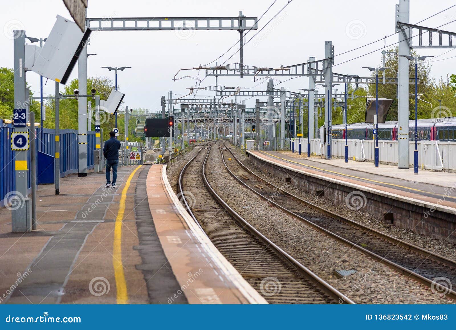 Local British Train Station Stock Photo - Image of england, commuter ...