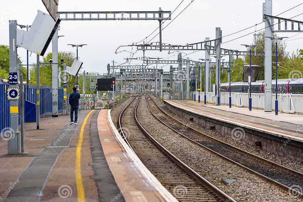 Local British Train Station Stock Photo - Image of england, commuter ...
