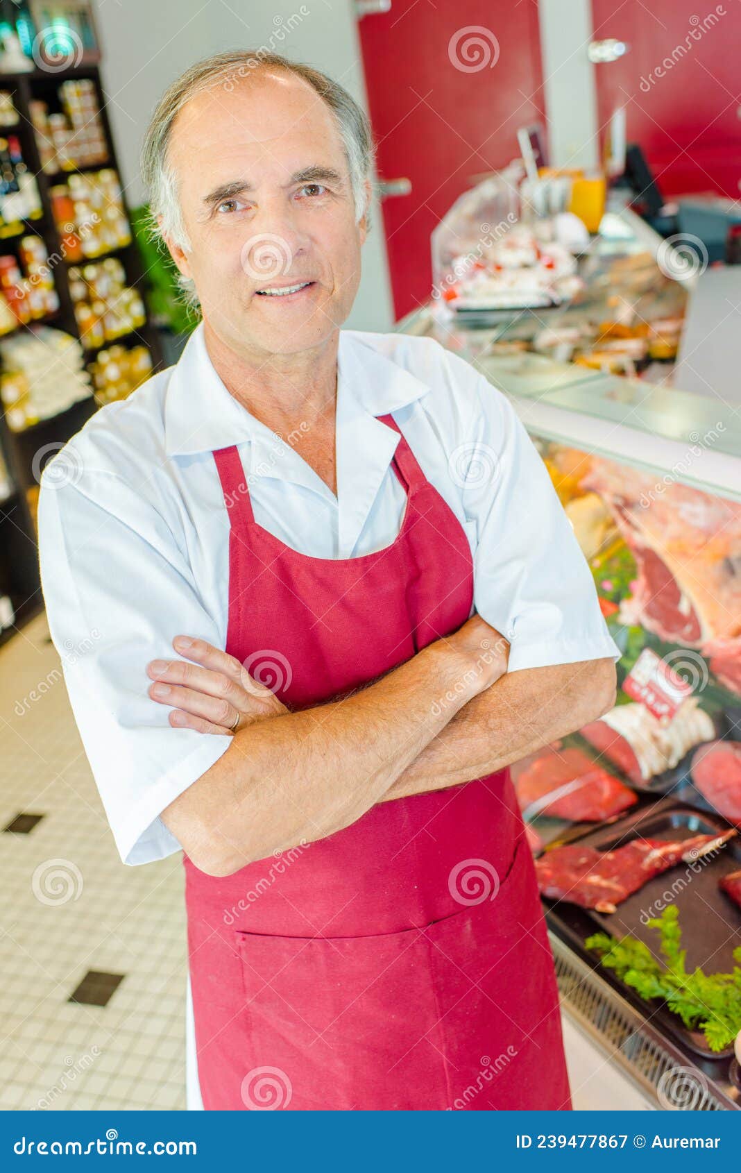 Local and Confident Butcher Stock Image - Image of meat, handsome ...
