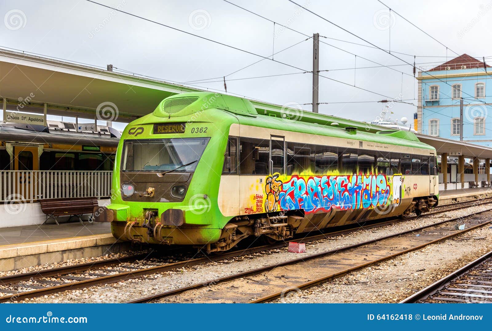Local Diesel Train at Santa Apolonia Station Editorial Stock Photo ... Local Diesel Train at Santa Apolonia Station Editorial Stock Photo ...