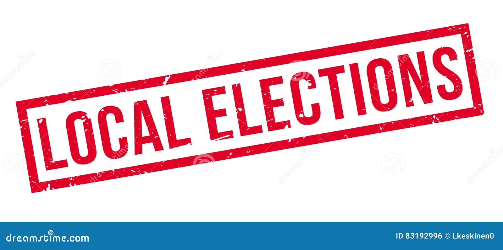 Local Elections Rubber Stamp Stock Illustration - Illustration of home ...