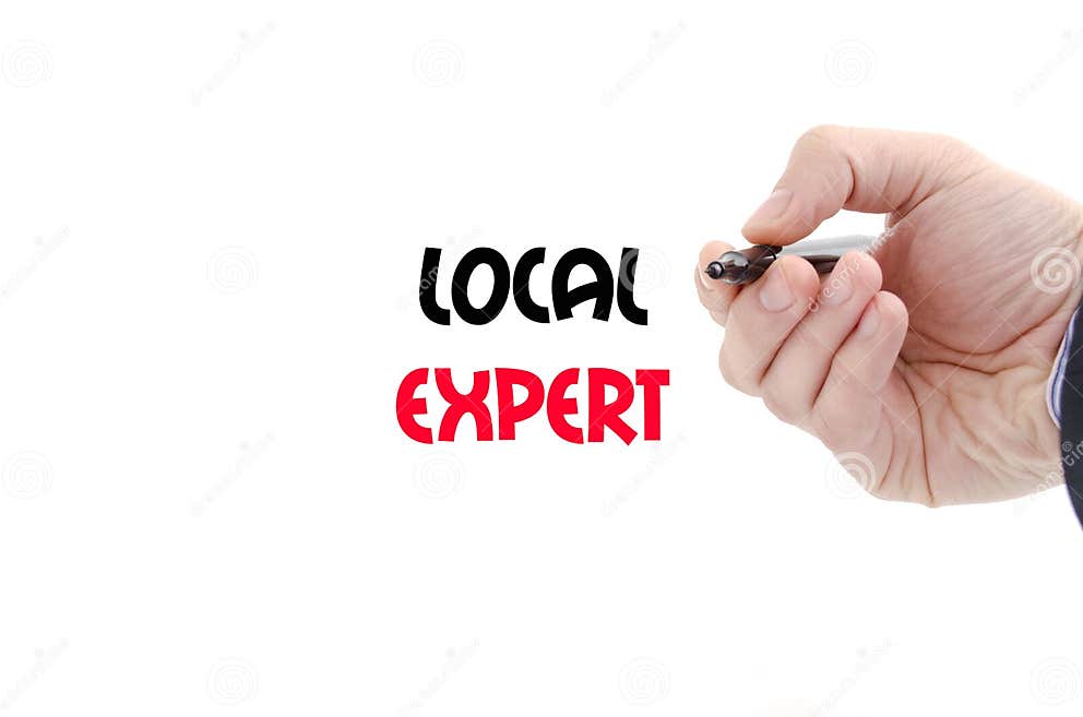 Local expert text concept stock photo. Image of skillset - 89836894
