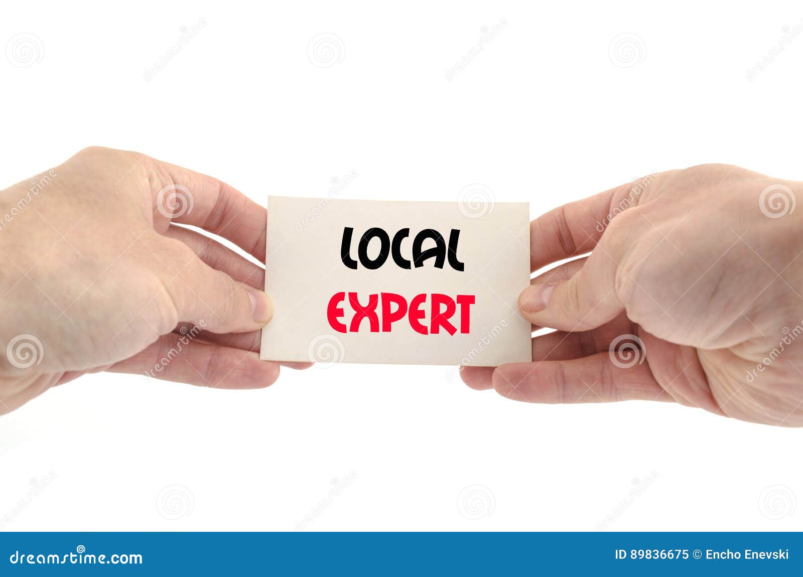 Local expert text concept stock image. Image of capability - 89836675
