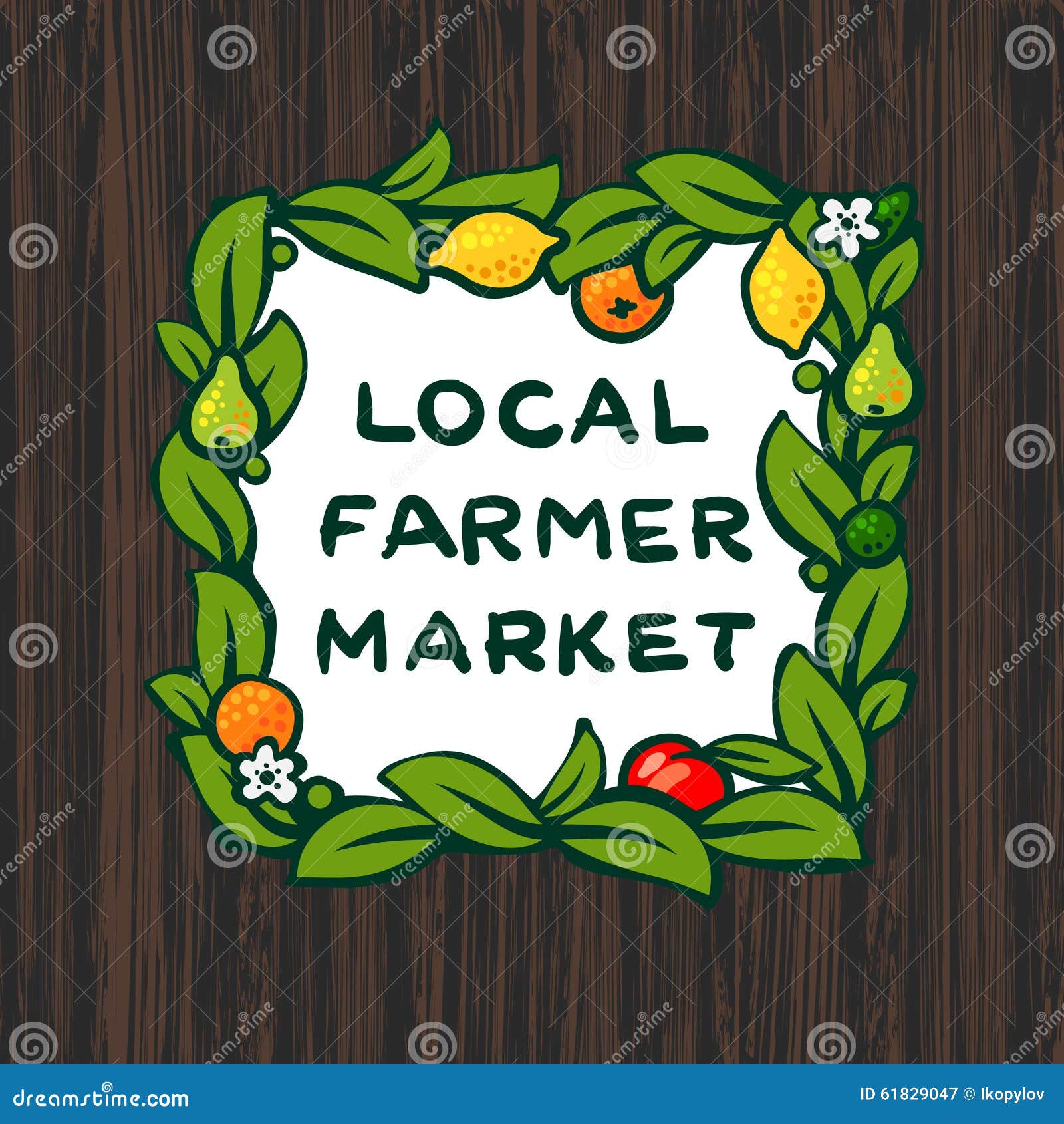 Local Farmer Market, Farm Logo Design Stock Vector - Illustration of ...