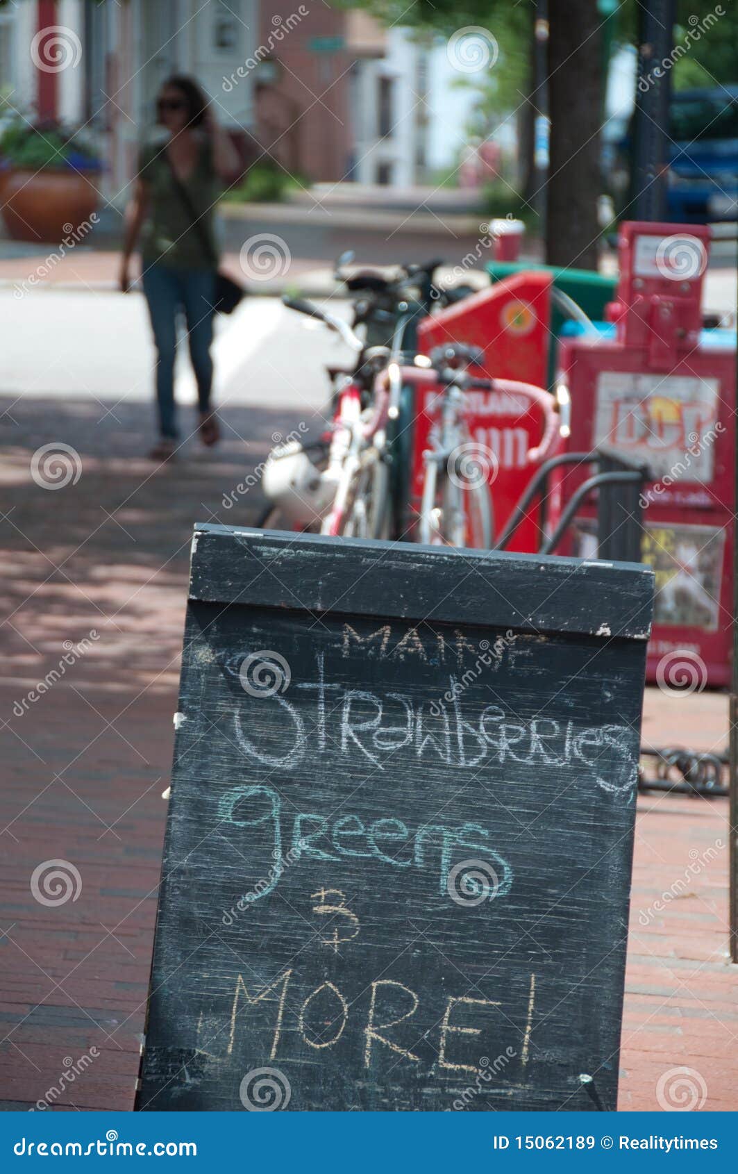 Local Foods Sidewalk Chalk Sign Stock Image - Image of grown, sidewalk ...