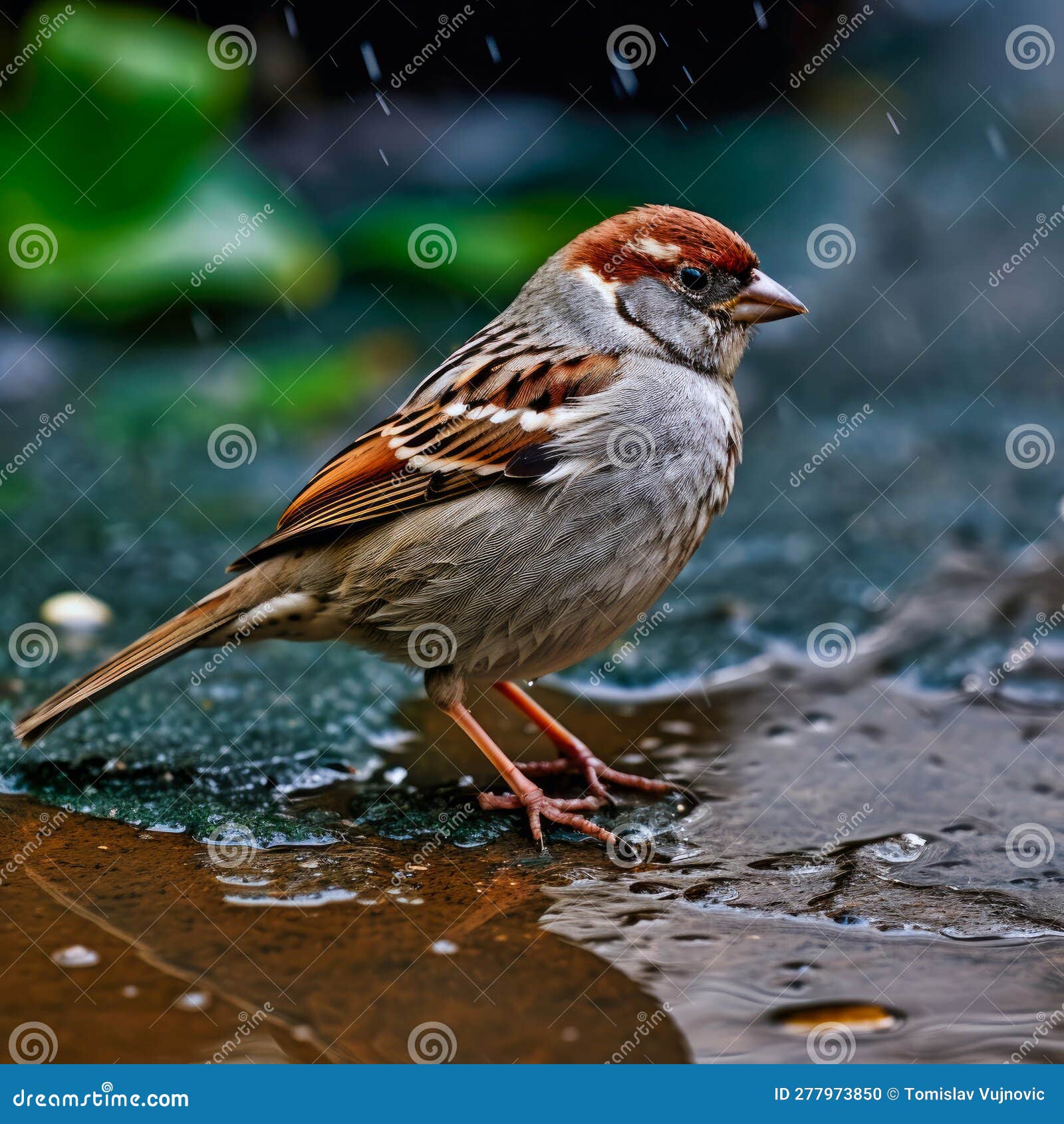 Local Garden Sparrow Bird Up Close Stock Illustration - Illustration of ...