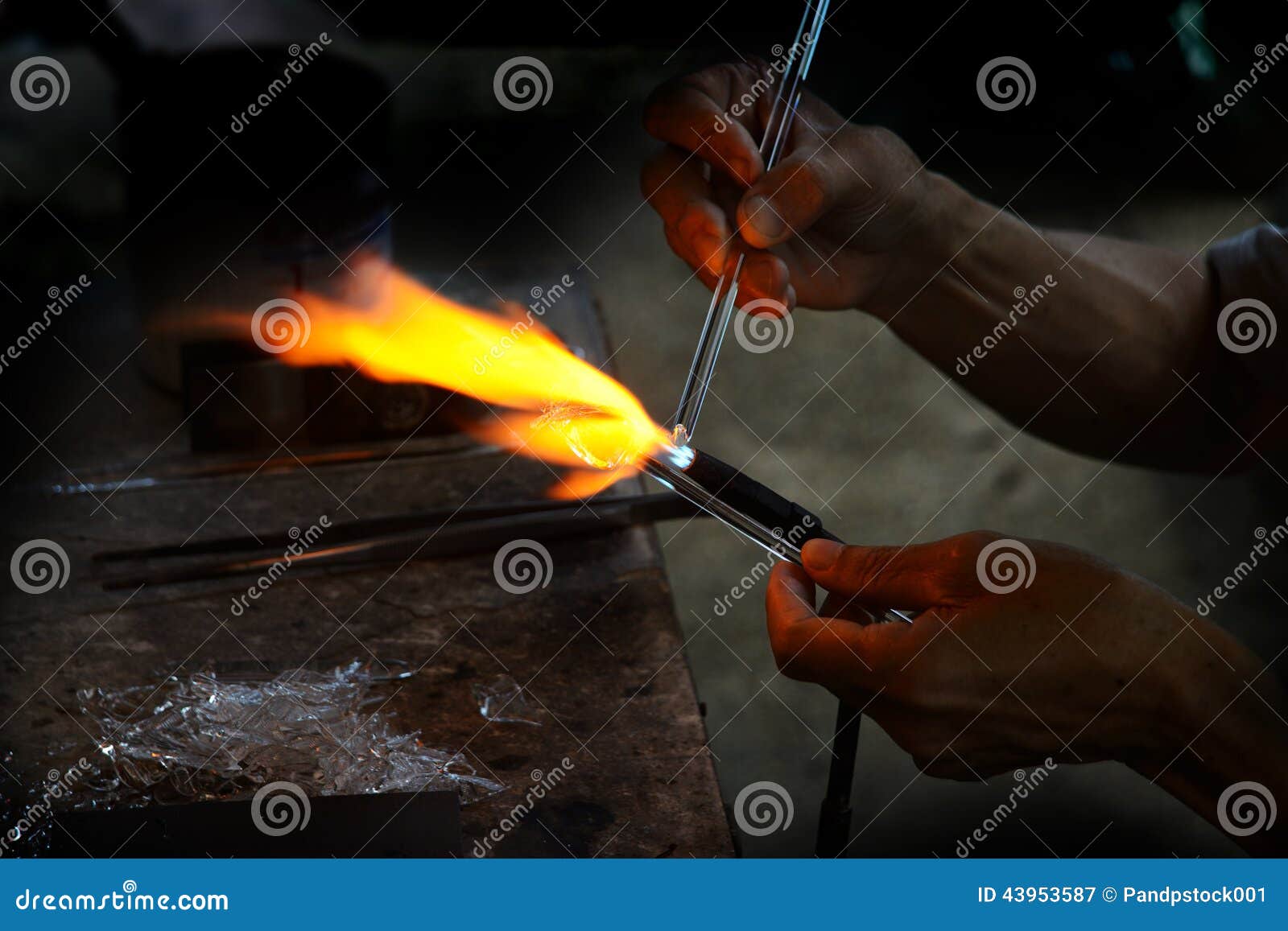 Local glass making. stock image. Image of crystal, glass - 43953587