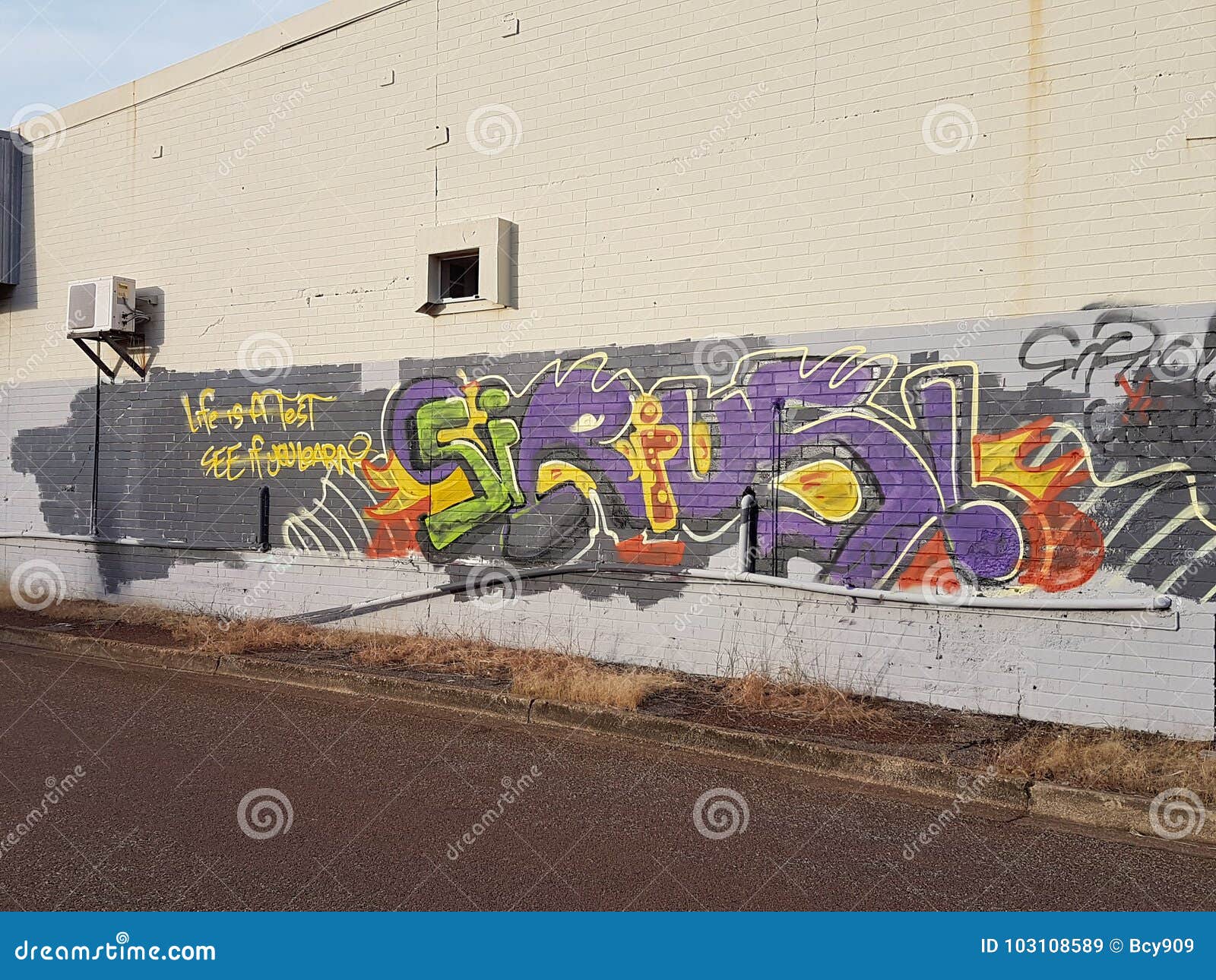 Local graffiti editorial stock image. Image of underground - 103108589