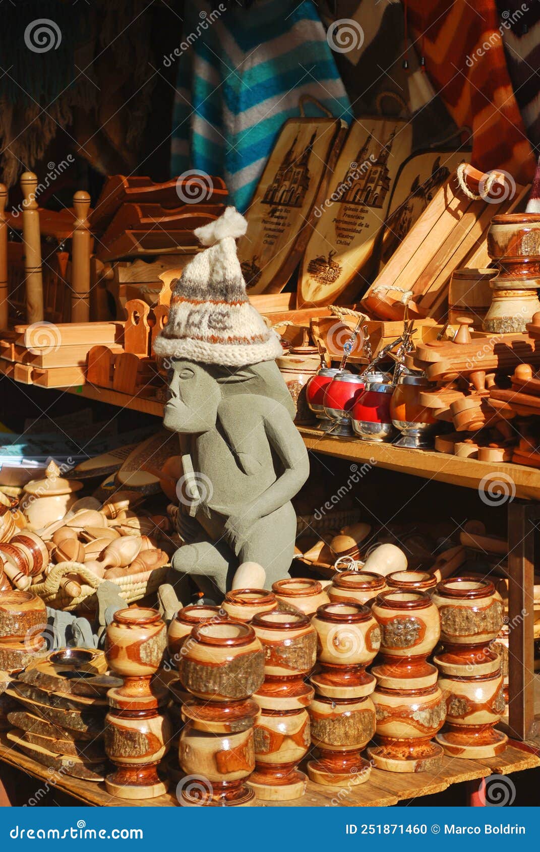 Local Handicraft Objects in Chile Stock Photo - Image of america ...