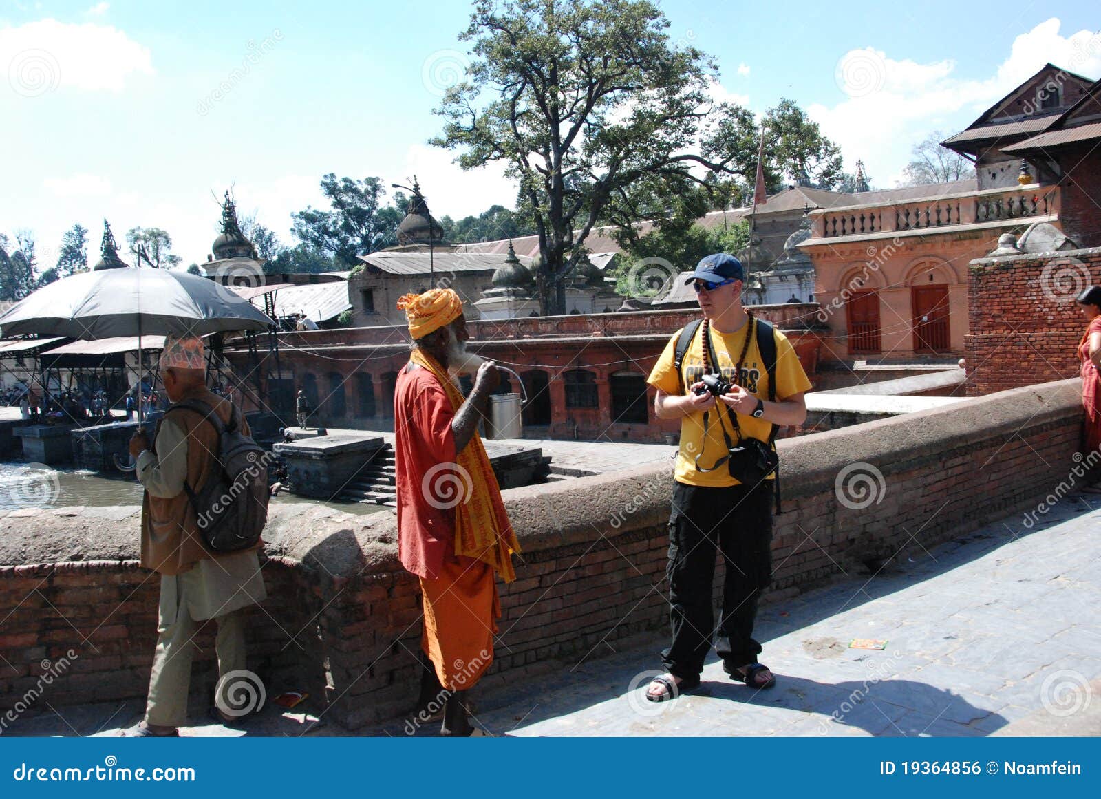 Local Hindu Man Talking To a Tourist Editorial Photo - Image of stairs ...