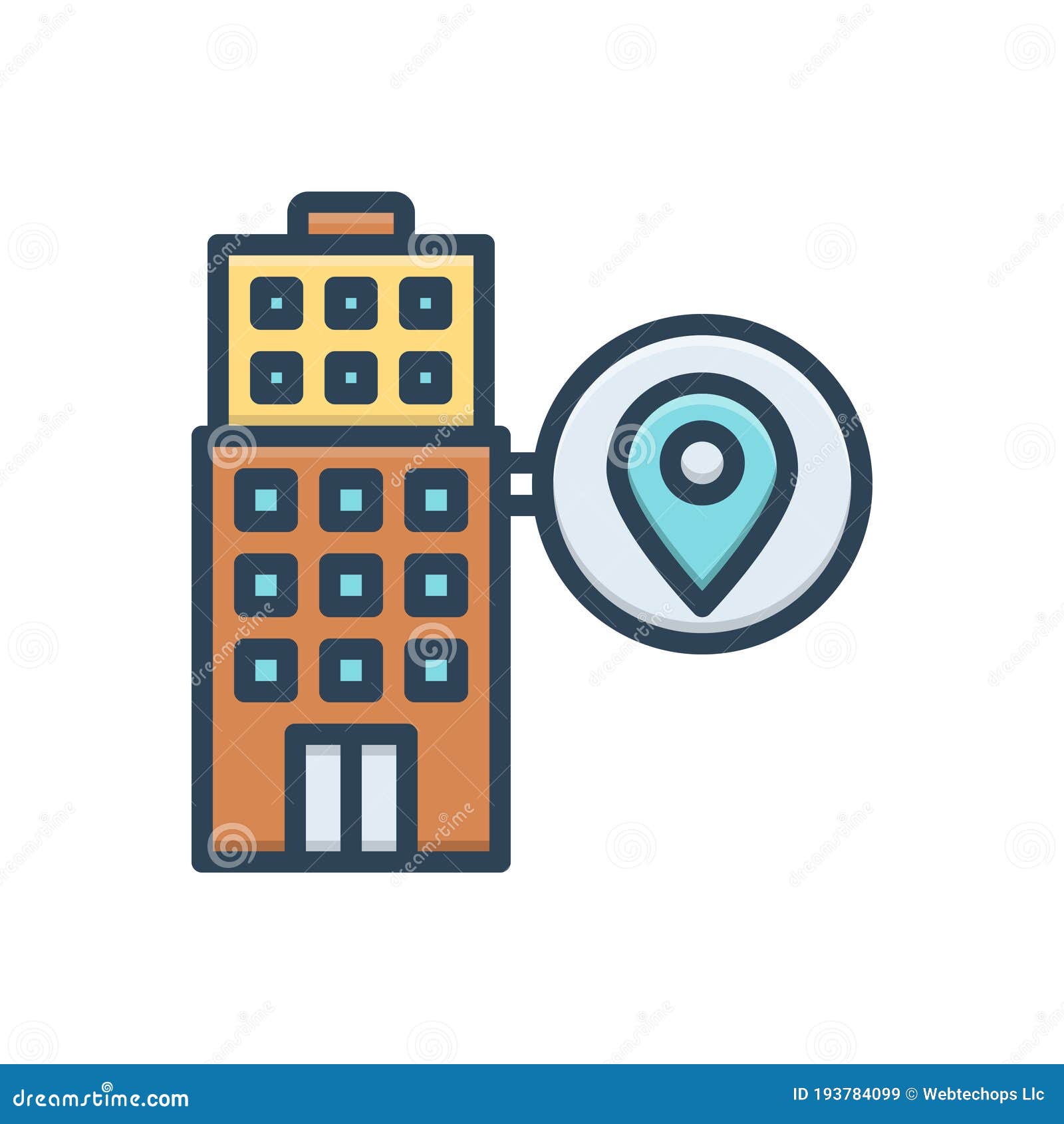 Two Color Map Localization Vector Icon From Maps And Flags Concept ...