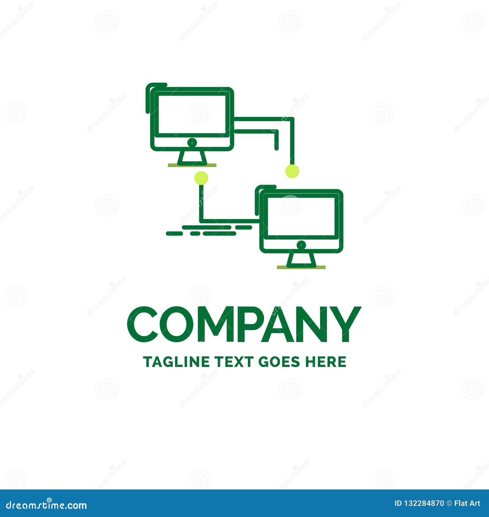 Local, Lan, Connection, Sync, Computer Flat Business Logo Templa Stock ...