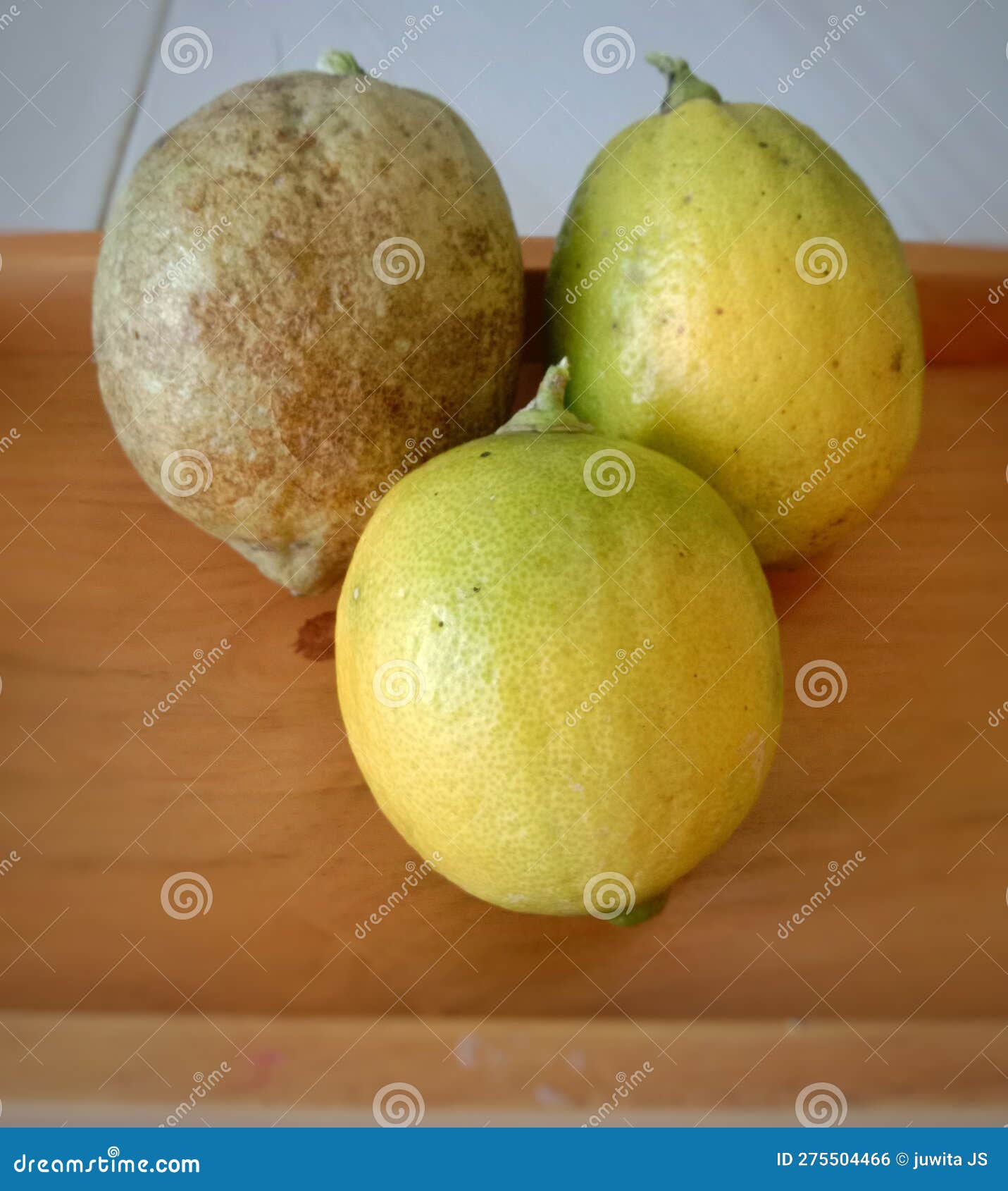 Local Lemon with Thick Skin Dull Color Stock Photo - Image of local ...
