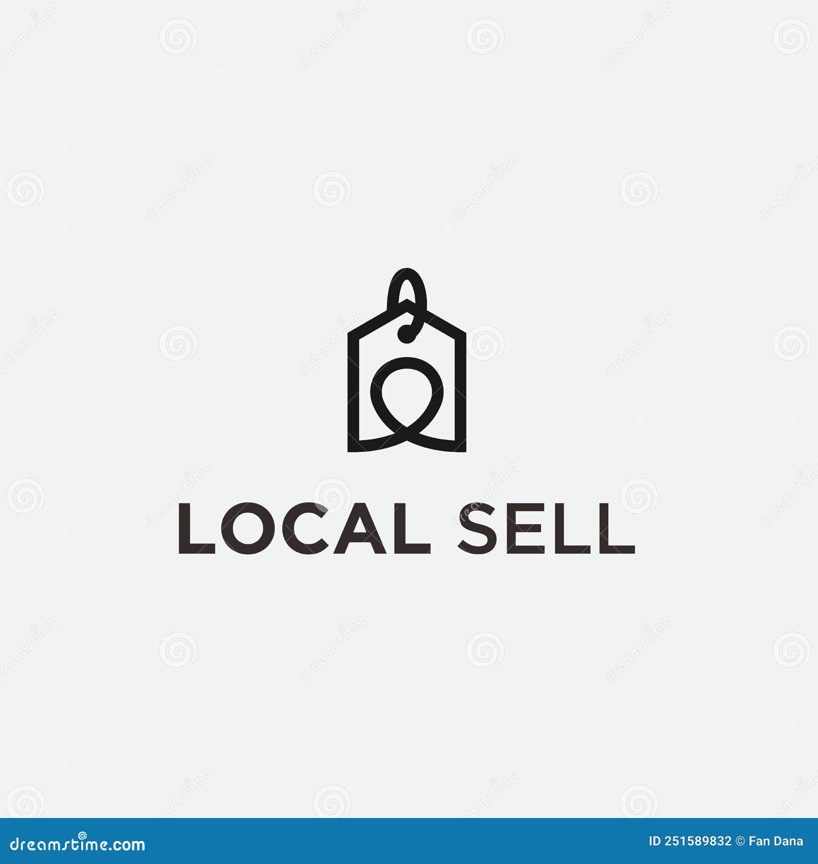 Local Logo Sell or Sell Vector Stock Vector - Illustration of ...
