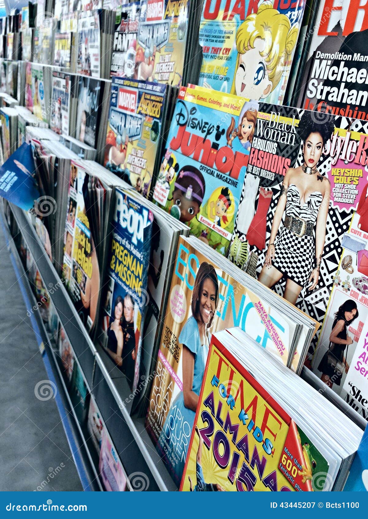 A local magazine rack editorial photography. Image of show - 43445207