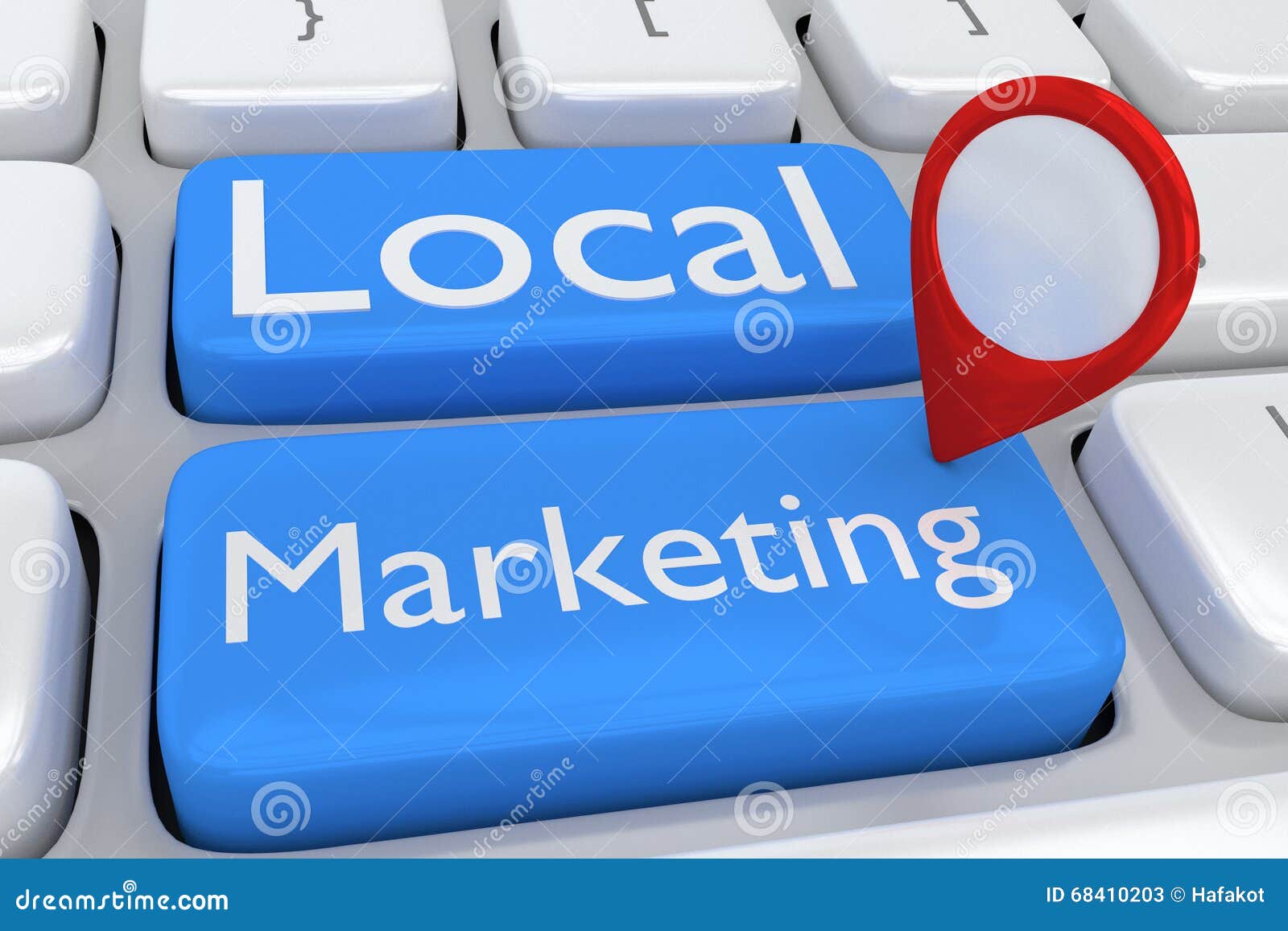 Local Marketing concept stock illustration. Illustration of ...