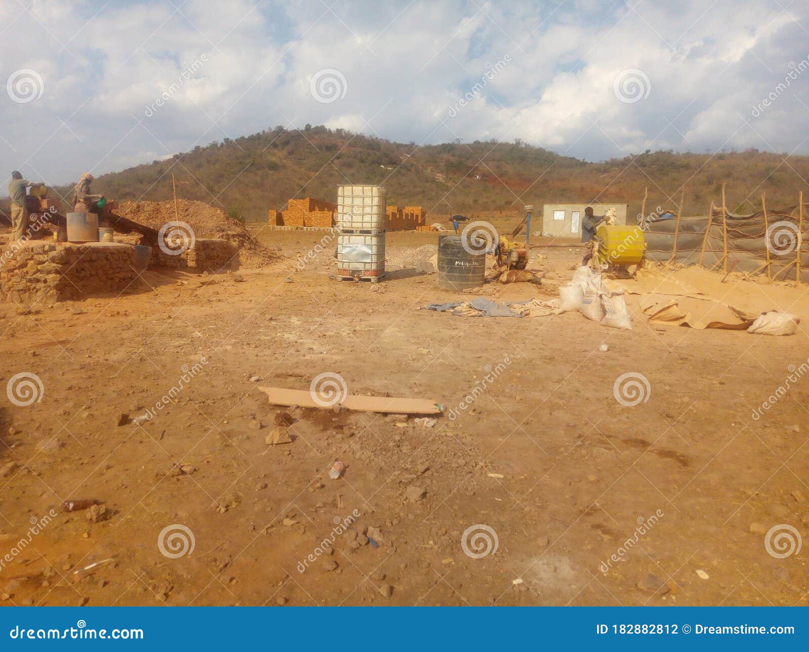 Local mining area stock photo. Image of tanzania, local - 182882812