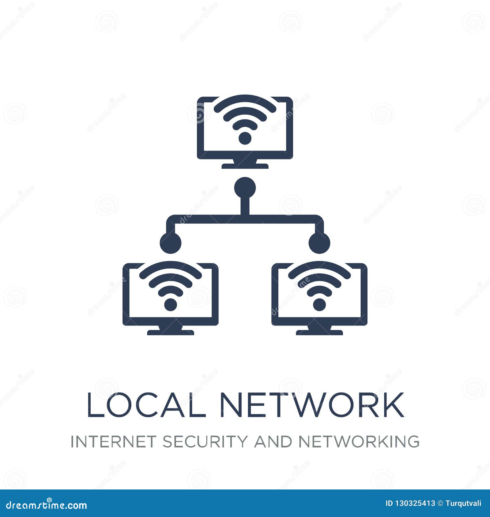 Local Network Icon. Trendy Flat Vector Local Network Icon on White ...