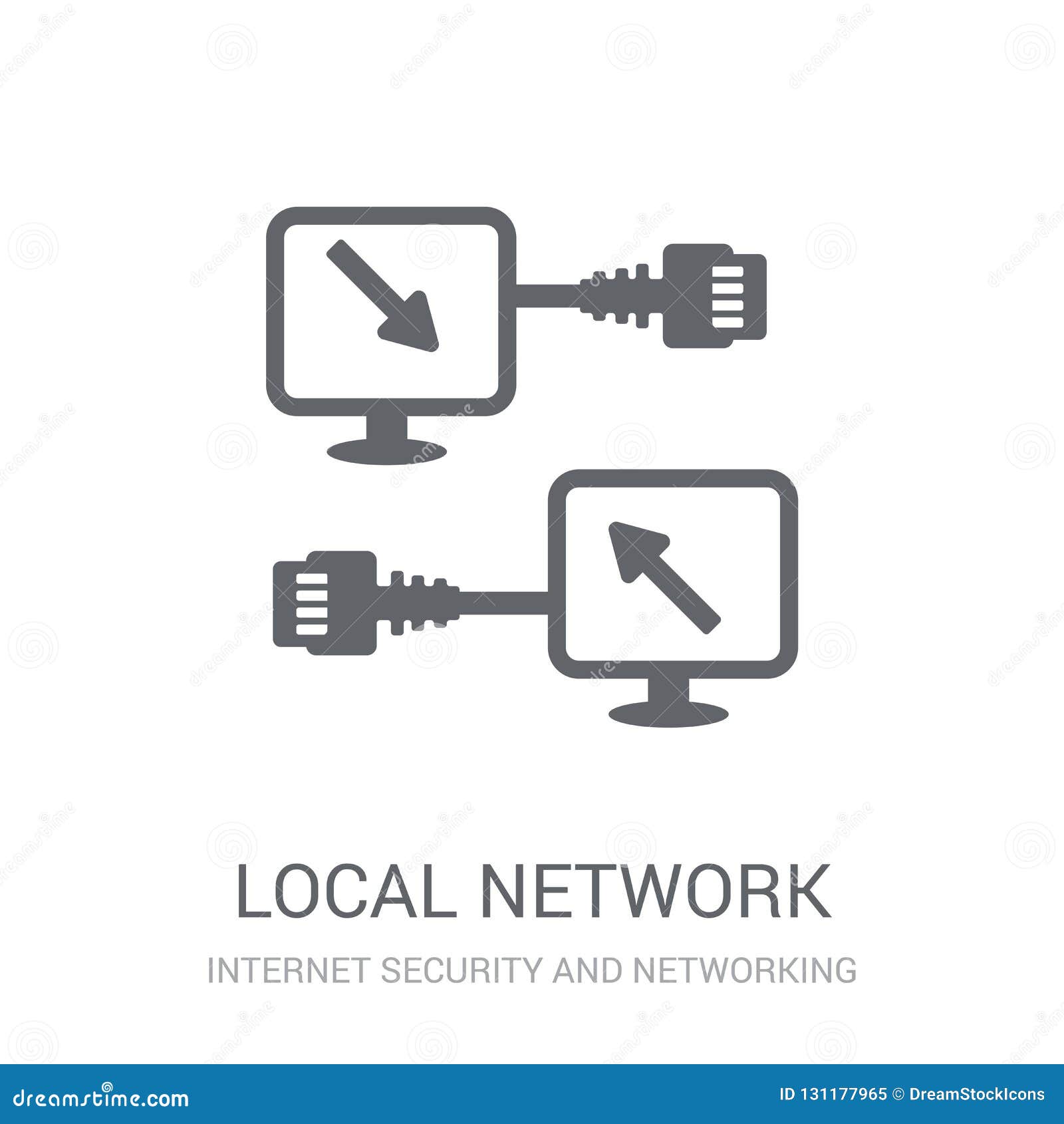 Local Network Icon. Trendy Local Network Logo Concept on White B Stock ...