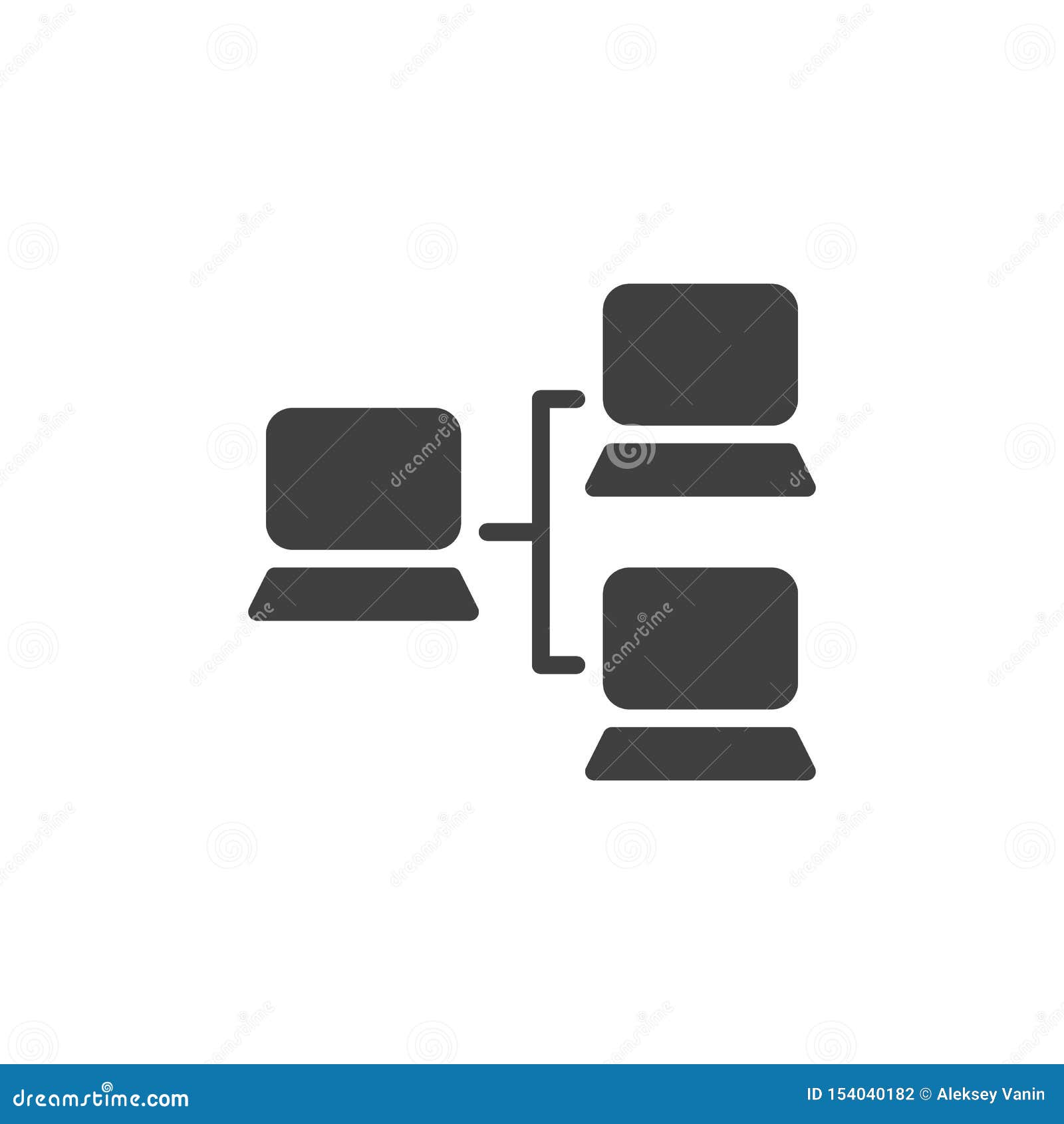 Local network vector icon stock vector. Illustration of ethernet ...
