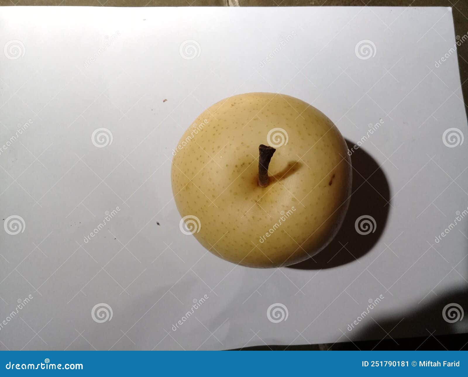 Local Pears that are Round in Shape Stock Image - Image of flower ...