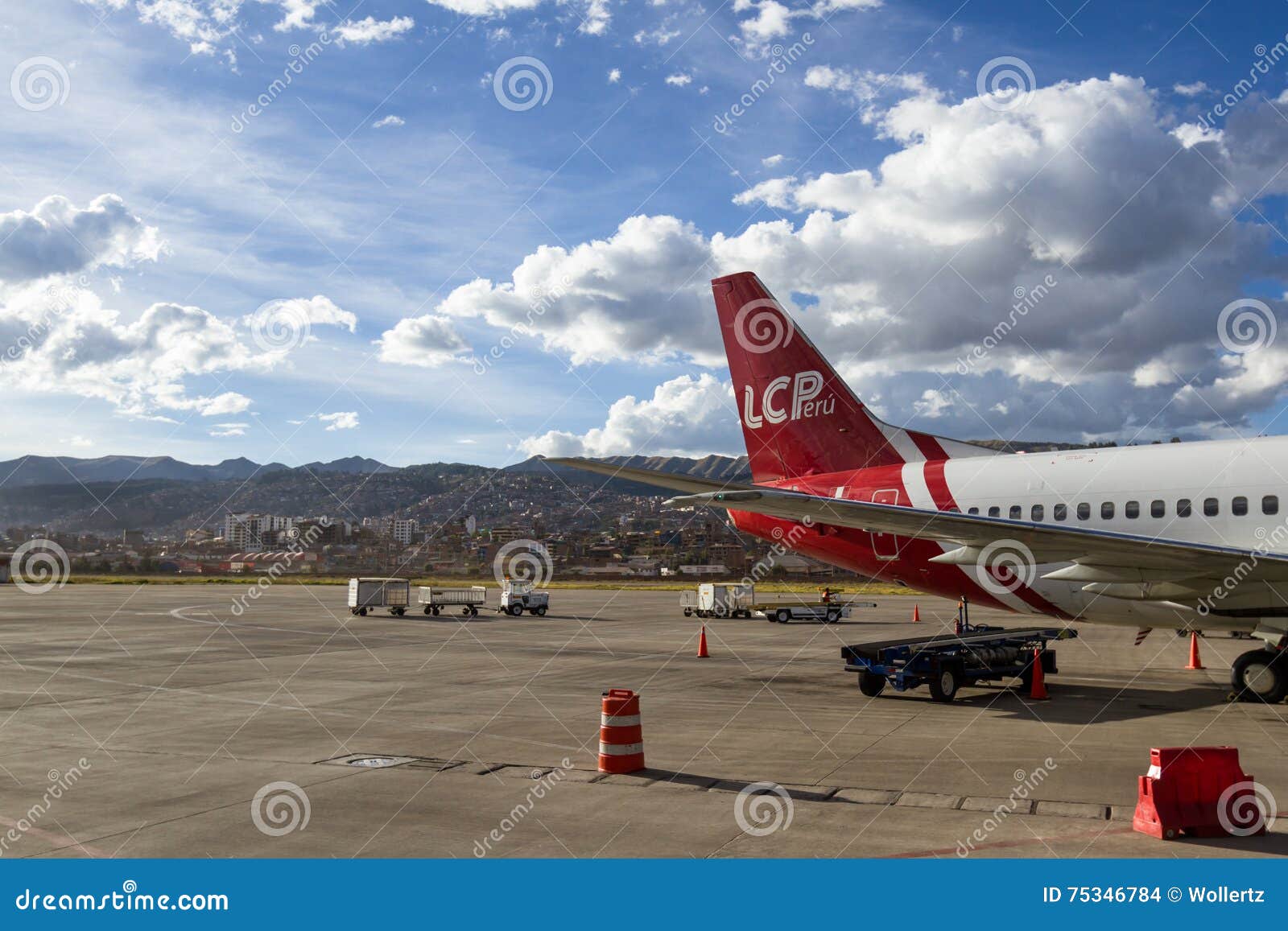 Local Peruvian Airplane Docked in Cusco Editorial Stock Image - Image ...