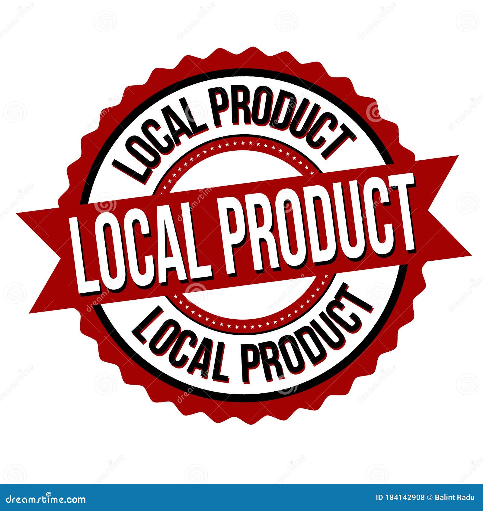 Sticker Local Favorites, Vector Illustration | CartoonDealer.com #252091711