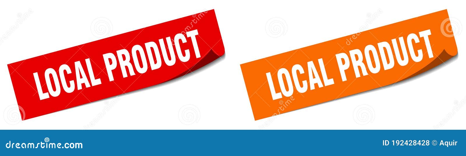Local Product Sticker. Local Product Sign Set Stock Vector ...