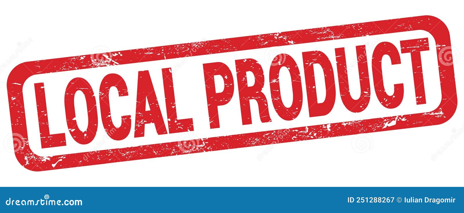 LOCAL PRODUCT Text Written on Red Rectangle Stamp Stock Illustration ...