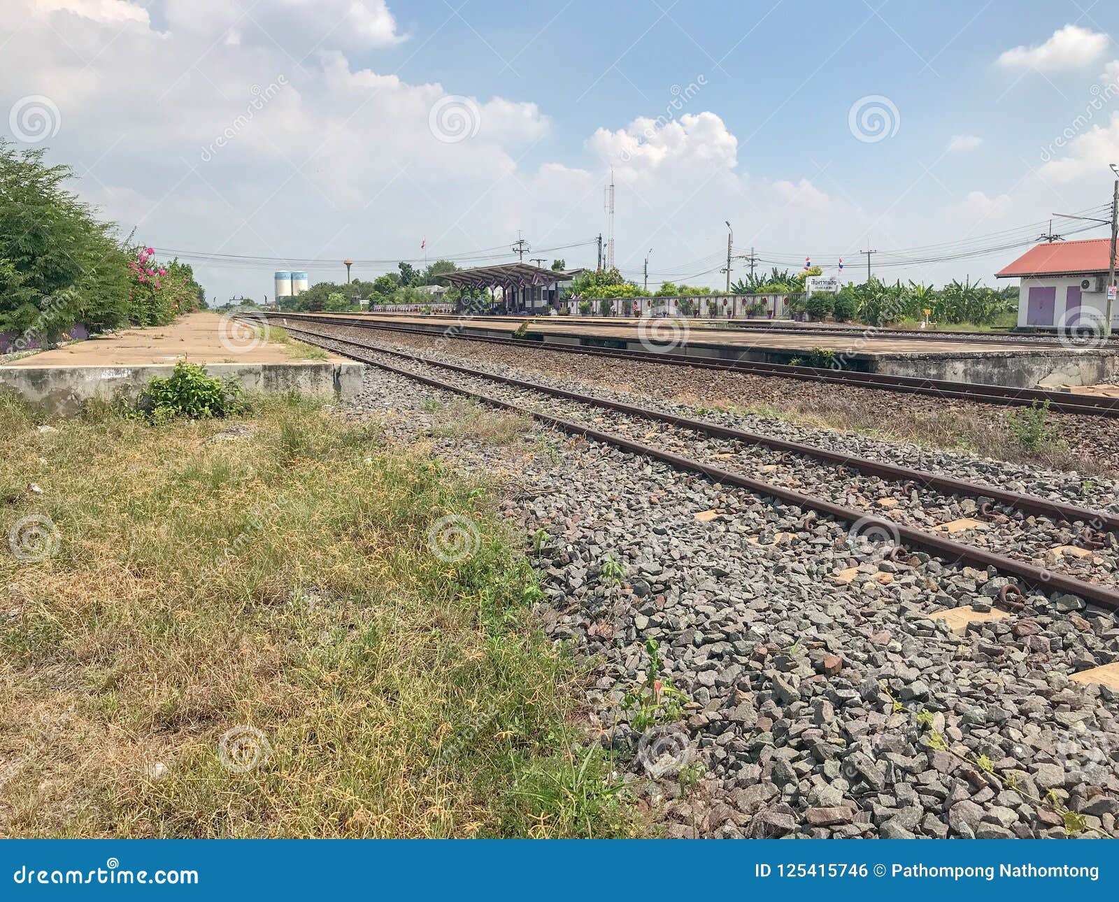 Local rail way stock photo. Image of metal, retro, iron - 125415746