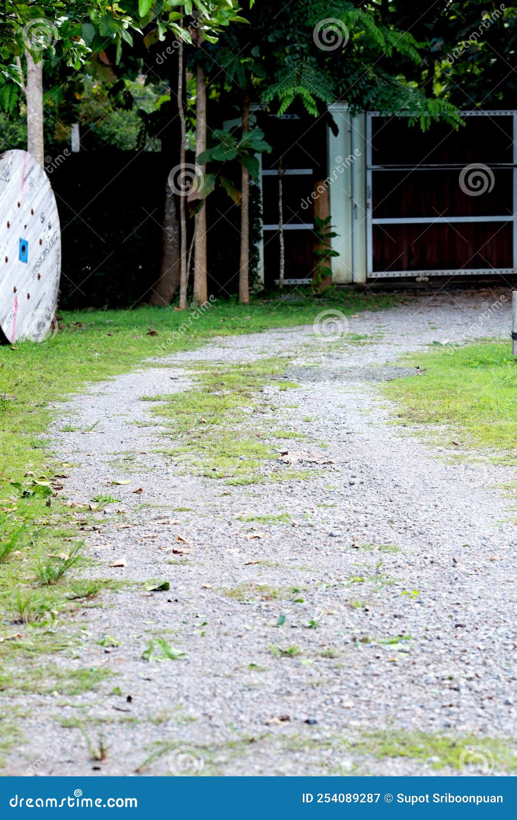 Local road with stone stock image. Image of rock, gray - 254089287