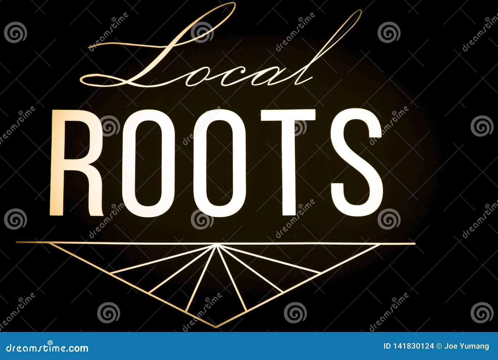 Local roots sign stock illustration. Illustration of abstract - 141830124