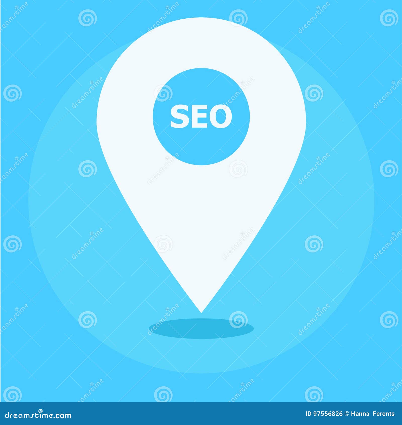 Local Seo Marketing Banner. Icon Stock Vector - Illustration of idea ...