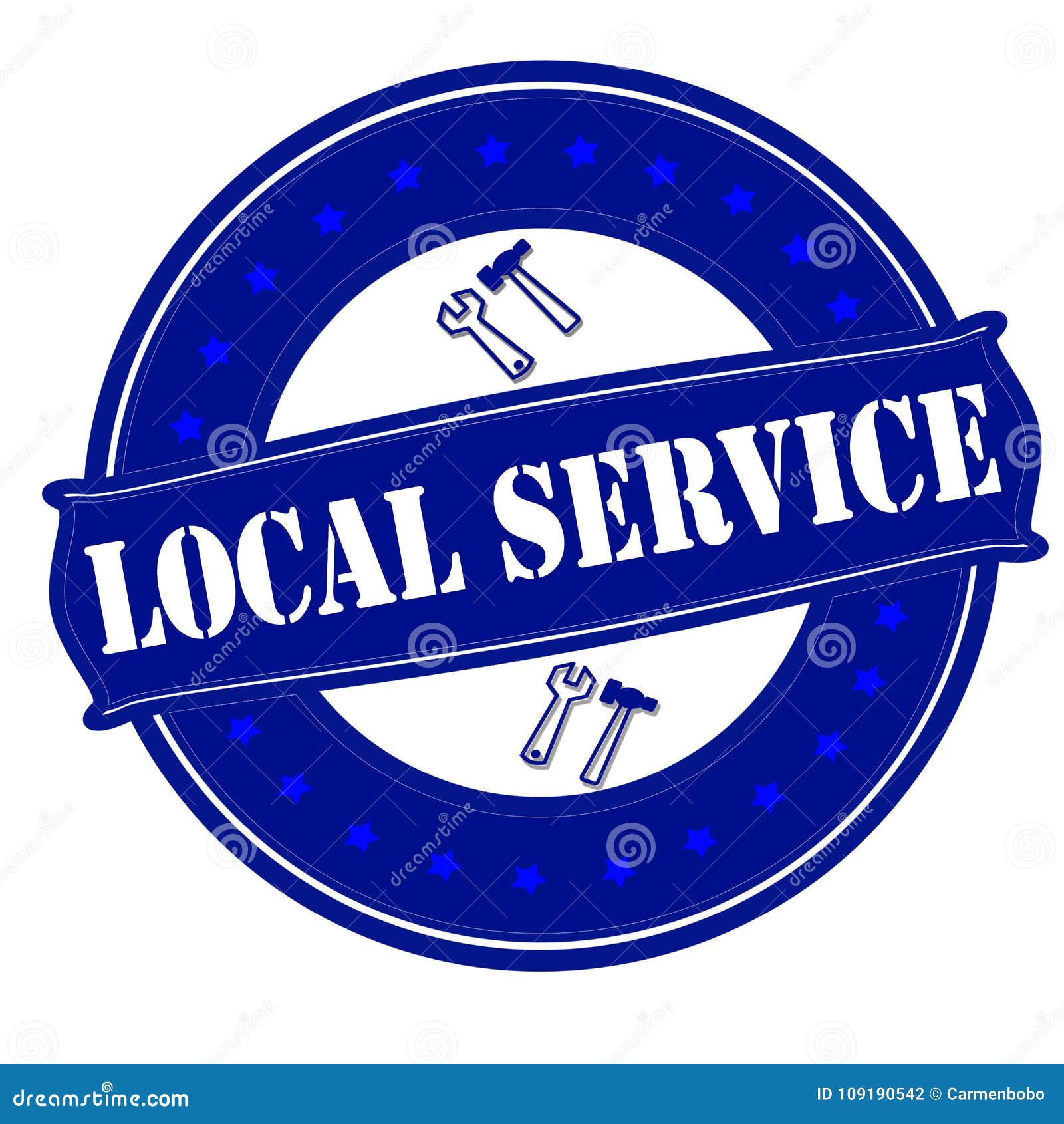 Local service stock illustration. Illustration of grunge - 109190542