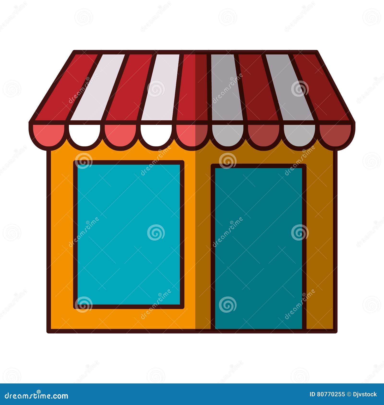 Local shop building stock vector. Illustration of cafe - 80770255