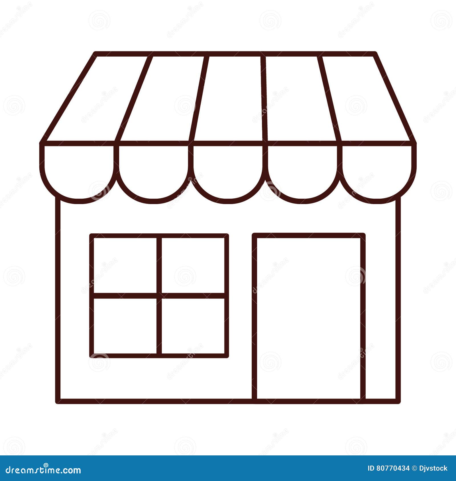 Local shop building stock vector. Illustration of local - 80770434
