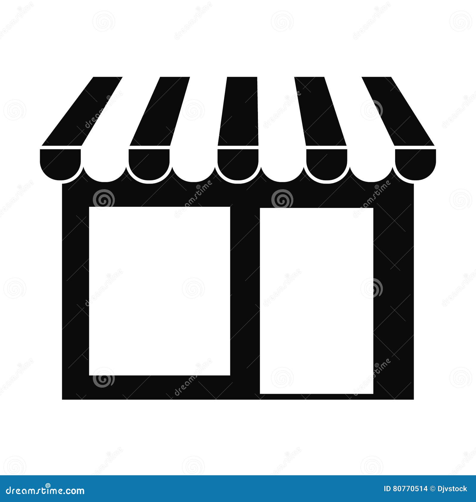 Local shop building stock vector. Illustration of retail - 80770514