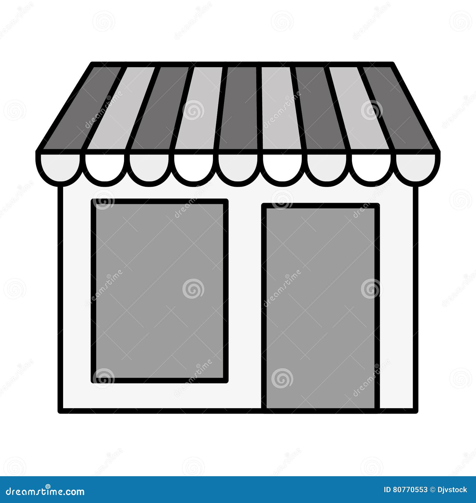 Local shop building stock vector. Illustration of front - 80770553