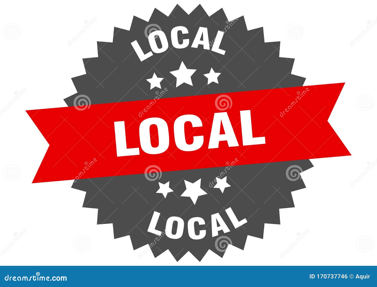 Local Sign. Local Circular Band Label. Local Sticker Stock Vector ...