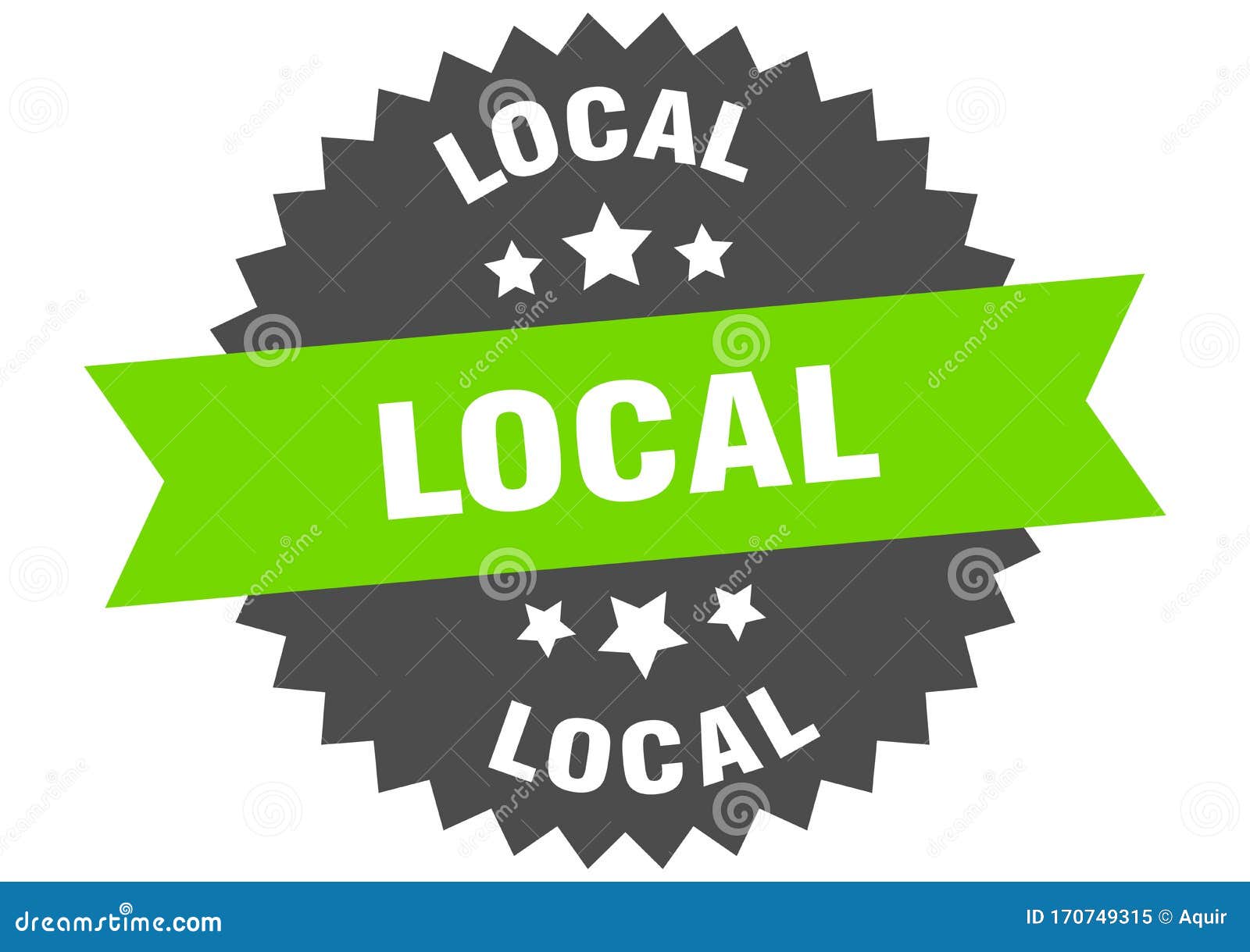 Local Sign. Local Circular Band Label. Local Sticker Stock Vector ...