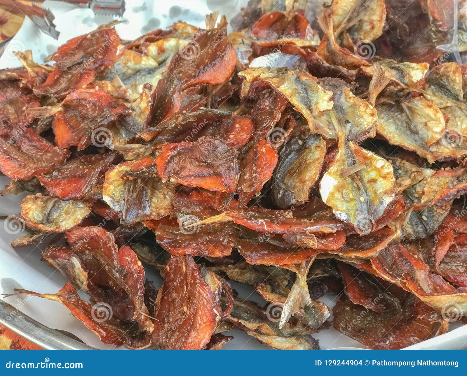 Local Small Fish in Local of Thailand Stock Photo - Image of rack ...