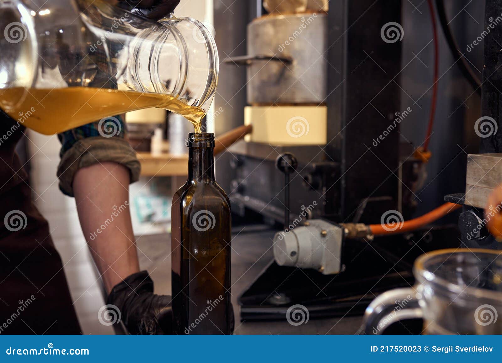 Local Small Seed Oil Production. Fresh Extra Virgin Linseed Oil ...