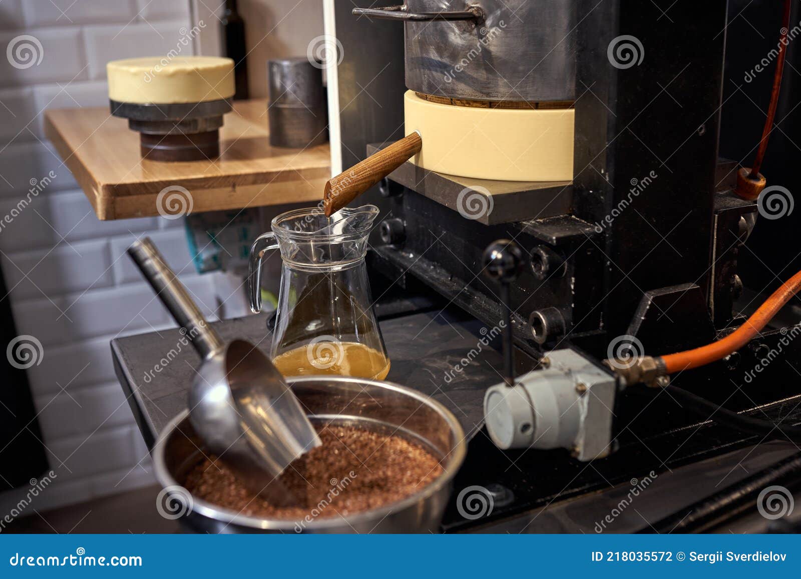 Local Small Seed Oil Production. Fresh Extra Virgin Linseed Oil ...